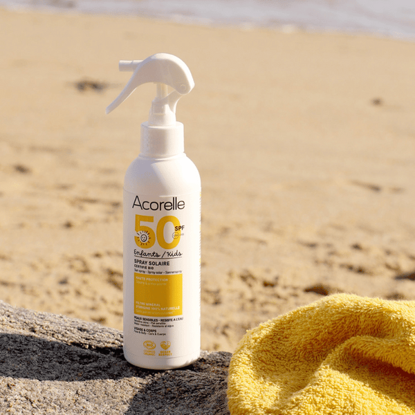 Spray Solaire Bio Enfants SPF50 Acorelle | NUOO